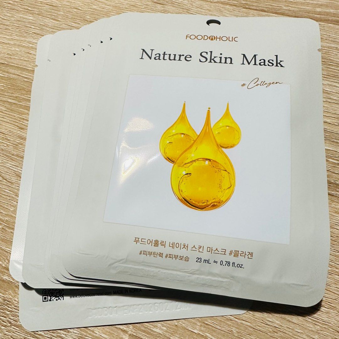 Korea Foodaholic Facial Sheet Mask - Collagen, Beauty & Personal Care ...