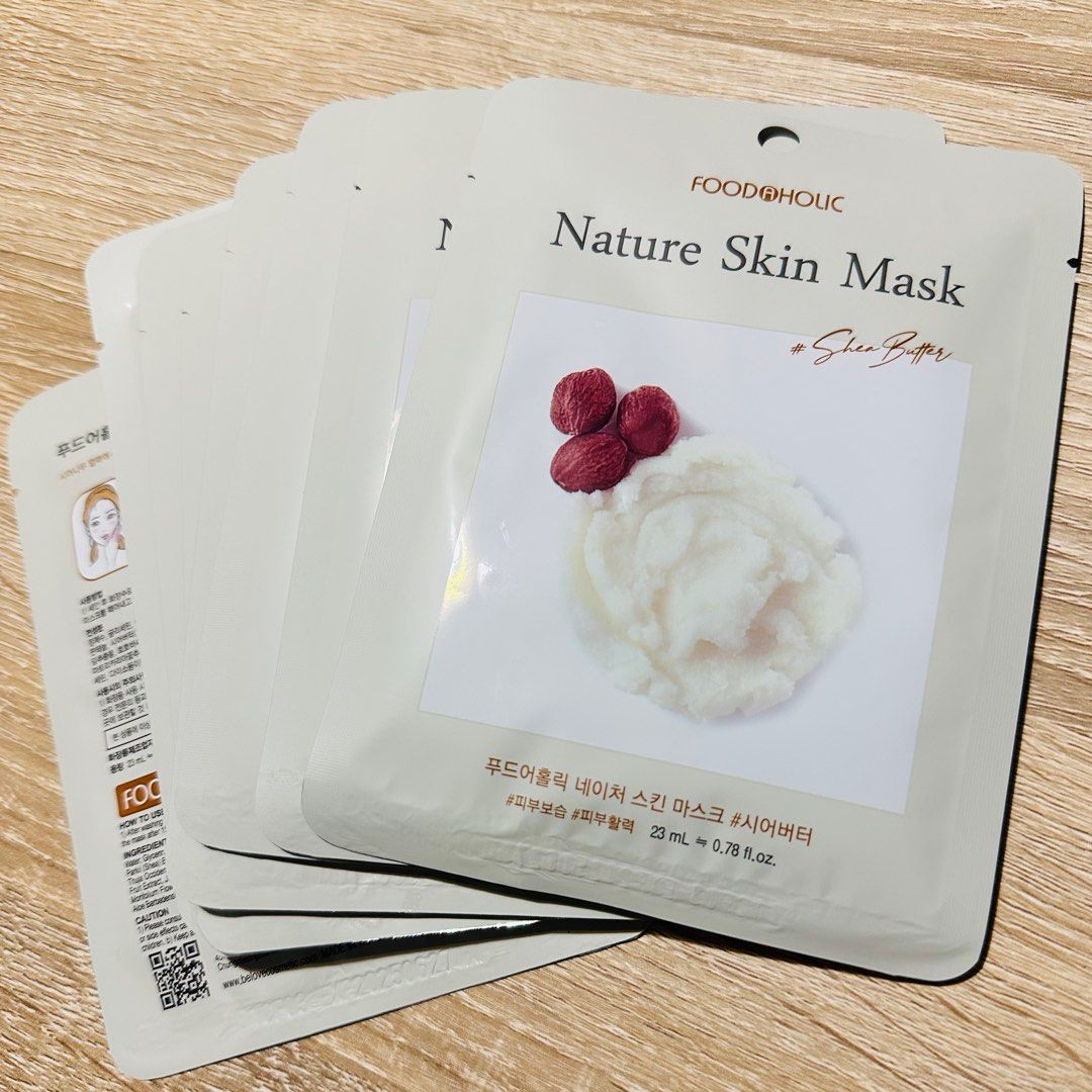 Korea Foodaholic Facial Sheet Mask - Shea Butter, Beauty & Personal ...