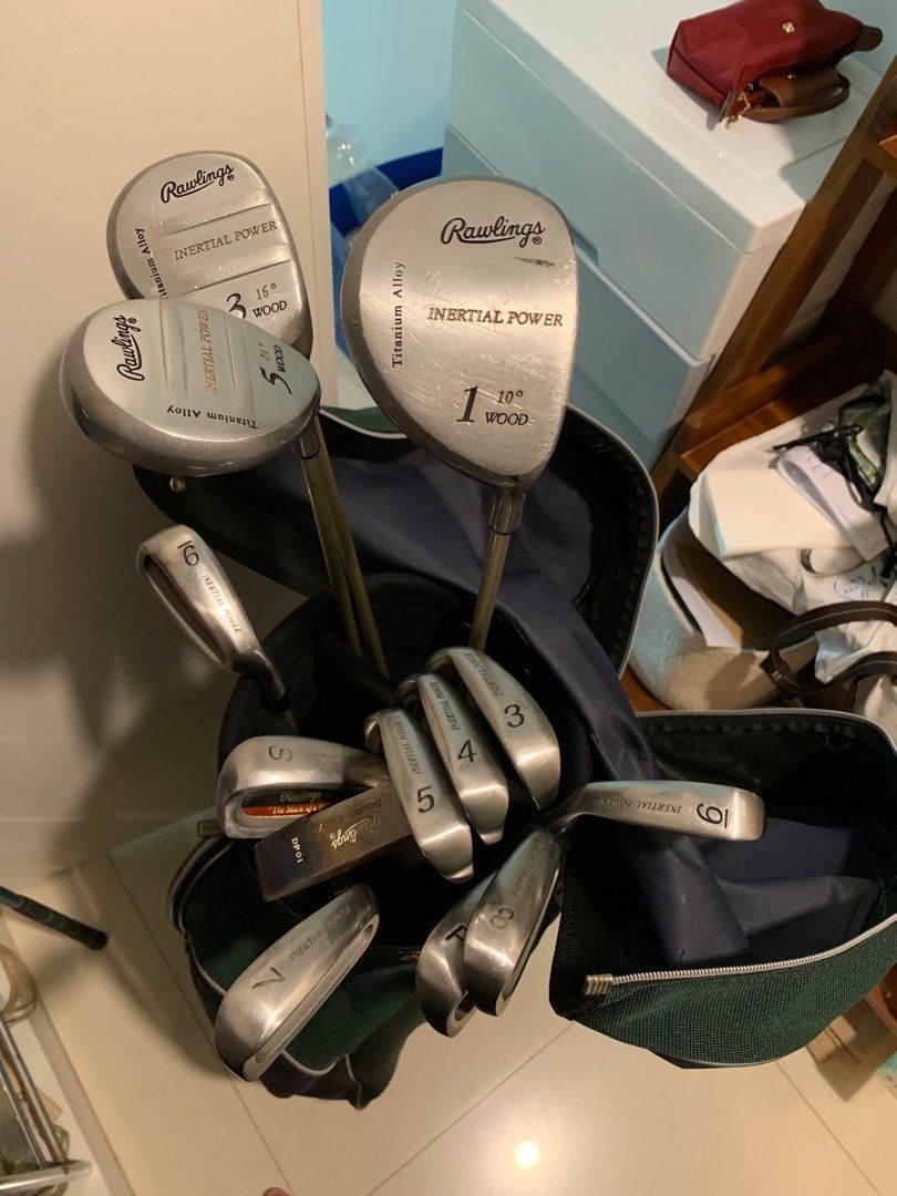 Lady golf full set total 13pc with golf bag, driver 1,3,5, Iron 3,4,5,6 ...