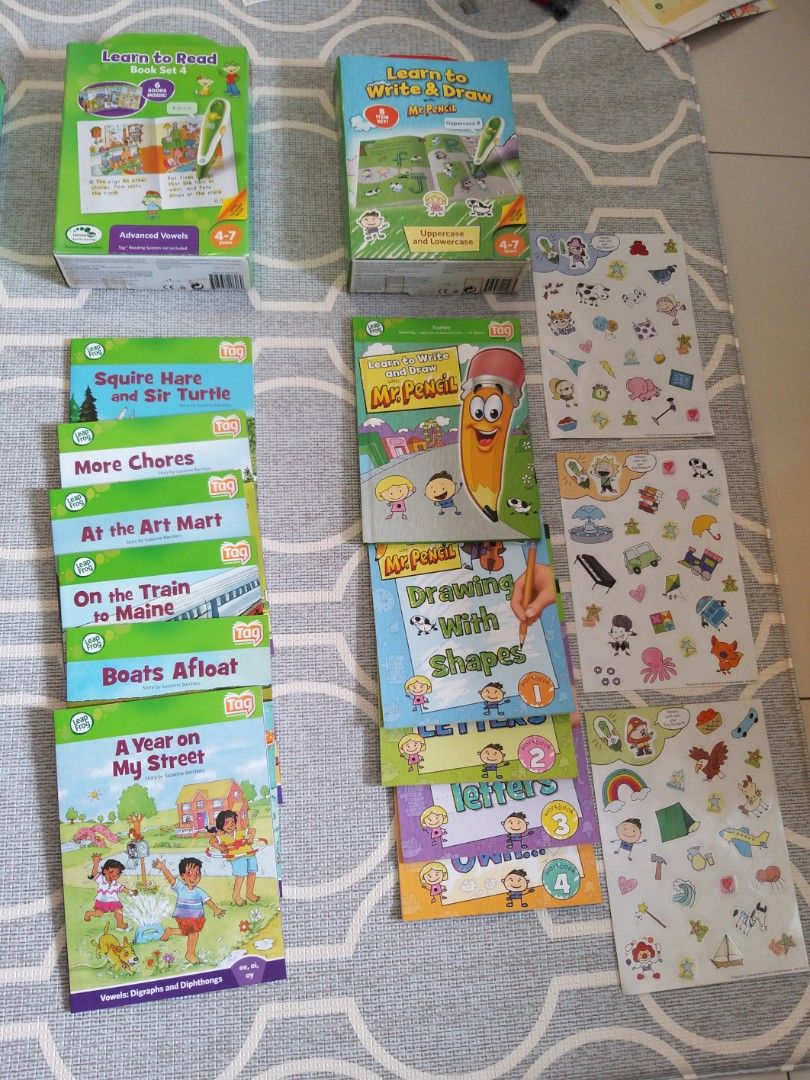 Leap Frog Learn-to-read (Set 1,2,3&4) and Learn-to-write and draw ...