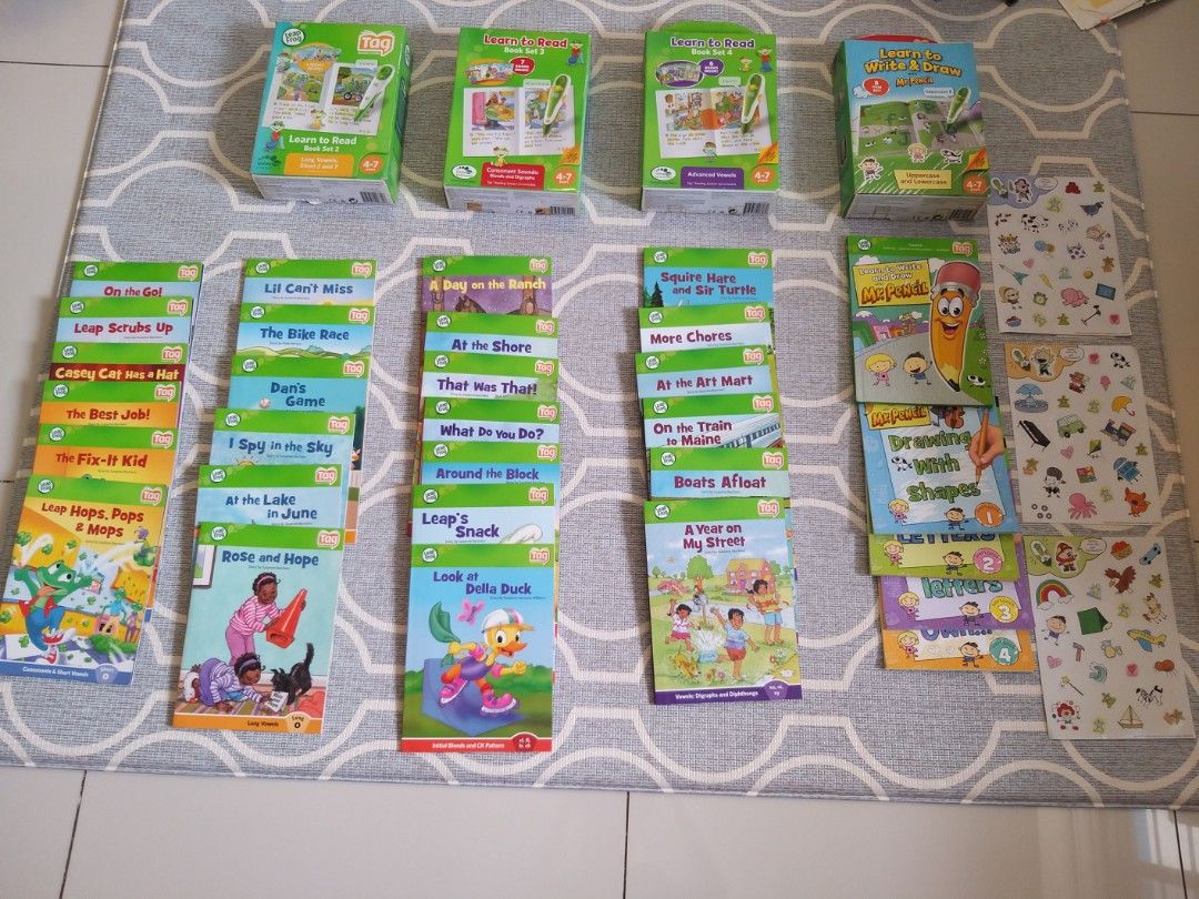 Leap Frog Learn-to-read (Set 1,2,3&4) and Learn-to-write and draw ...