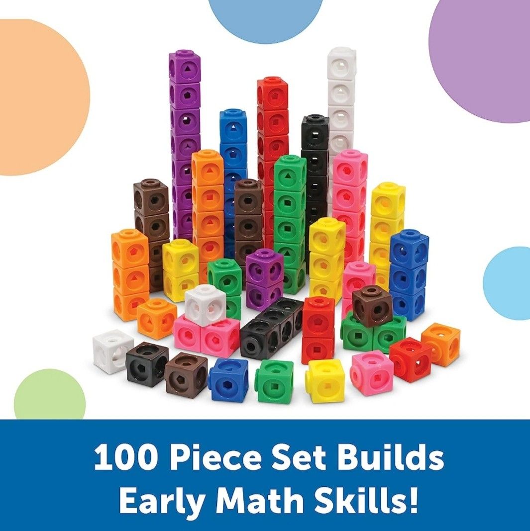 Learning Resources Mathlink Cubes Set of 100 Cubes / Children's Day ...