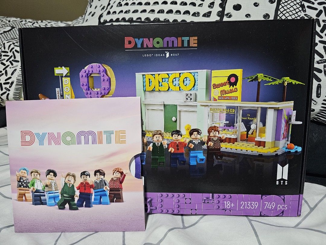Lego BTS Dynamite with vinyl notes and stickers, Hobbies & Toys, Toys ...