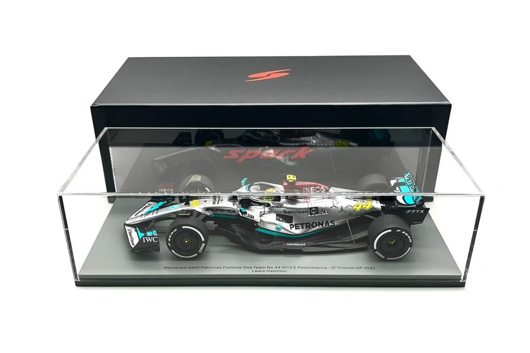 Lewis Hamilton 2022 French GP Runner-Up & 300th GP Mercedes 1/18th ...