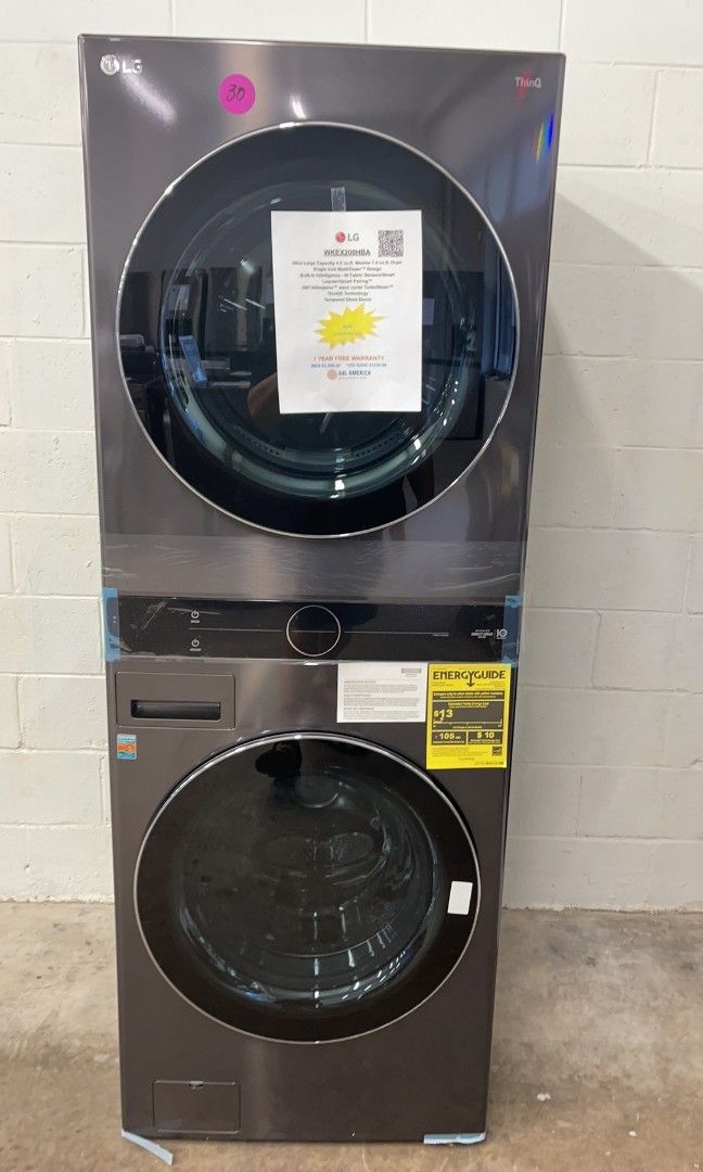 LG TOWER FRONT LOAD (WASHING MACHINE AND DRYER), TV & Home Appliances ...