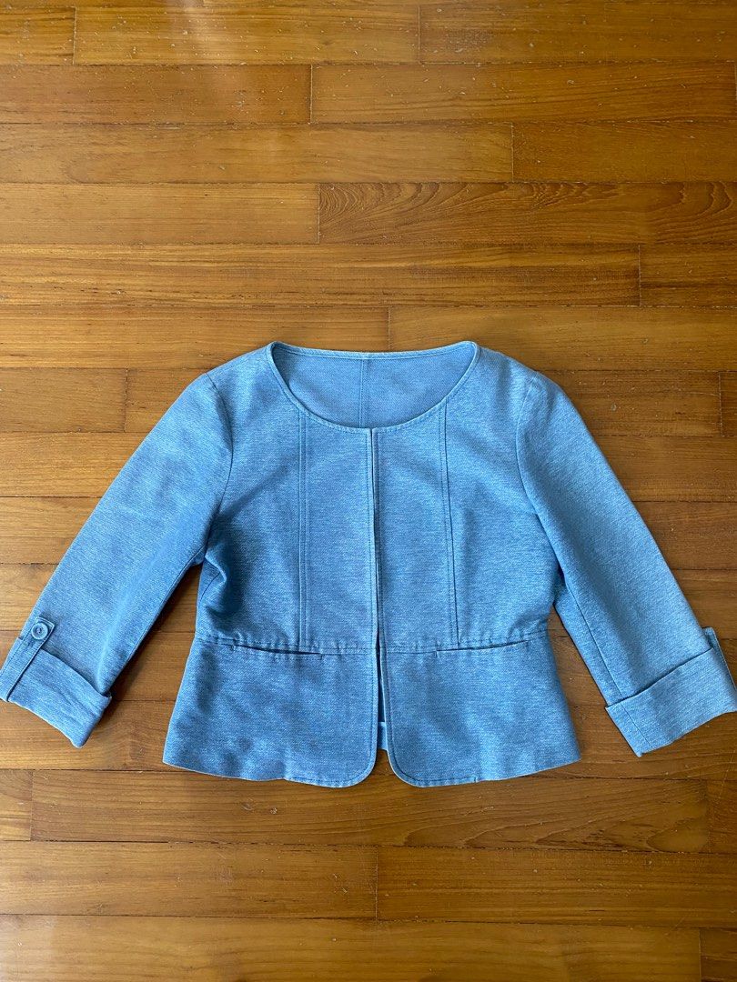 Light blue jacket, Women's Fashion, Coats, Jackets and Outerwear on ...