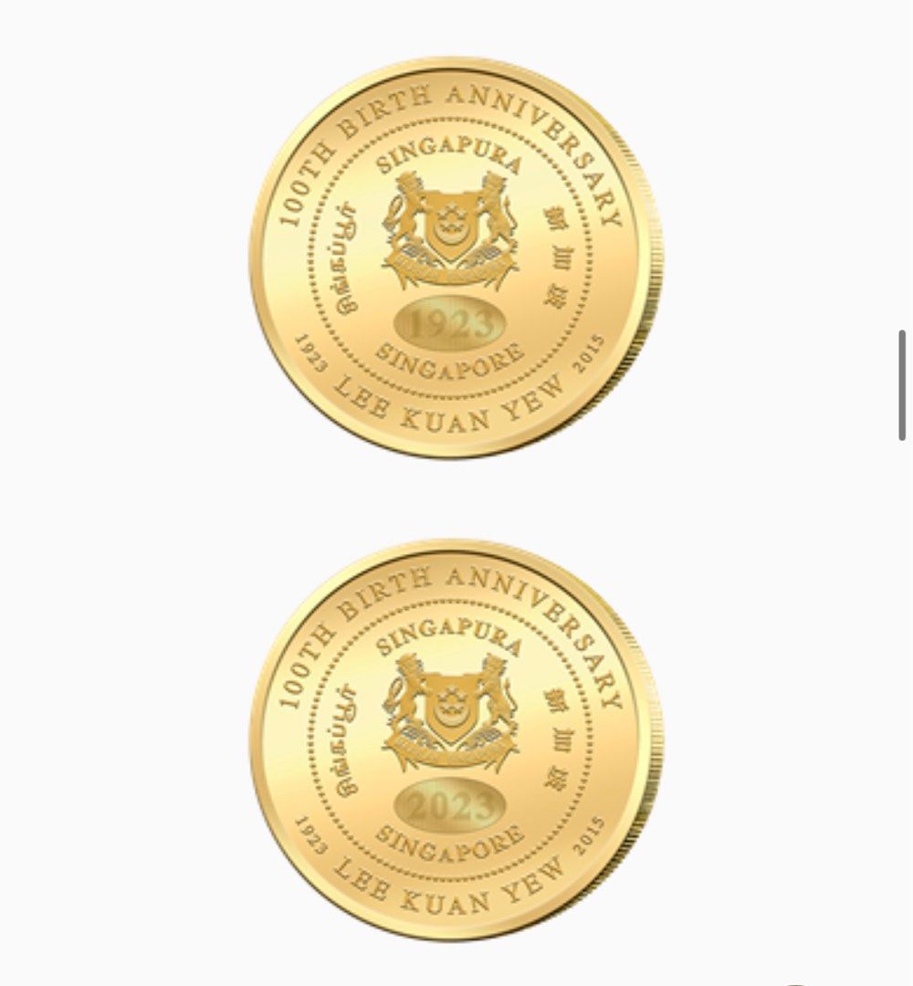 LKY 100th coin, Hobbies & Toys, Memorabilia & Collectibles, Currency on ...