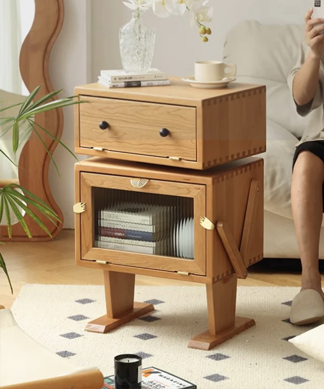 LOAE Robot Solid Wood Cabinet, Furniture & Home Living, Furniture ...