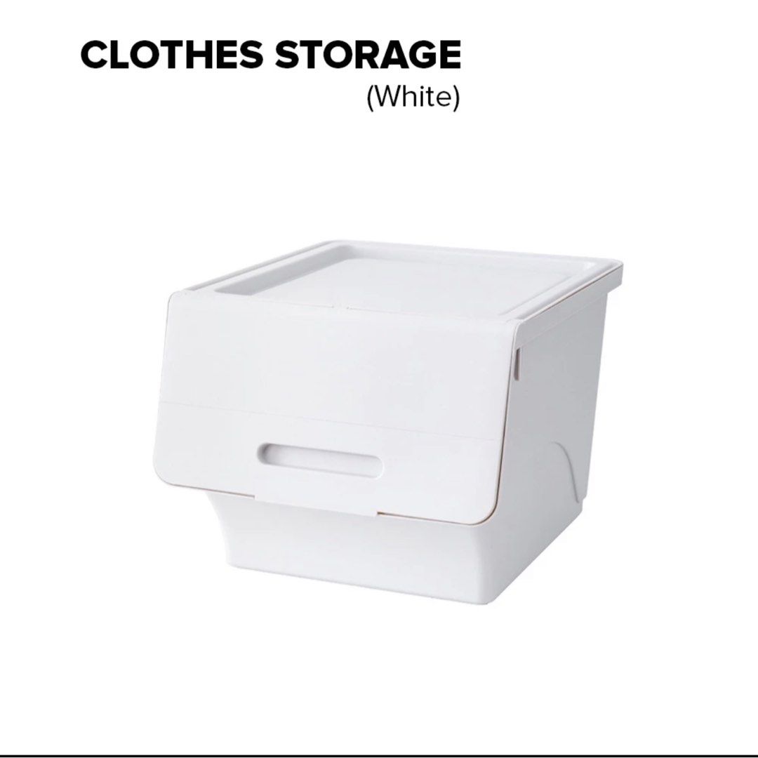 LOCAUPIN Stackable Bin Flip On Lid, Furniture & Home Living, Home ...