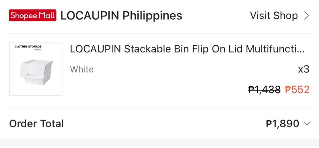 LOCAUPIN Stackable Bin Flip On Lid, Furniture & Home Living, Home ...