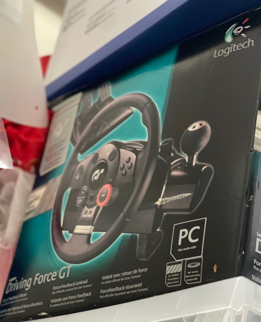 Logitech Driving Force GT Playstation 3 PS3 主機 手制 腳制 PC 打機賽車軚盤腳踏波棍, 電子遊戲, 電子遊戲機, PlayStation ...