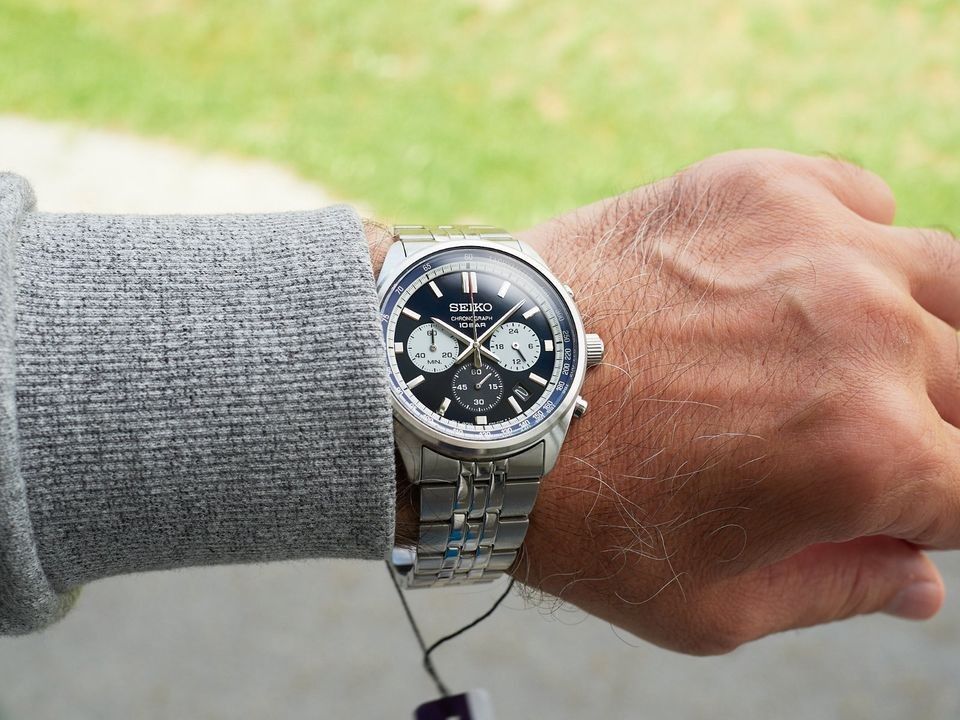 *Lowest Price*Seiko SSB427 Men's Chronograph Blue Dial Stainless Steel Watch ssb427 ssb427p ...