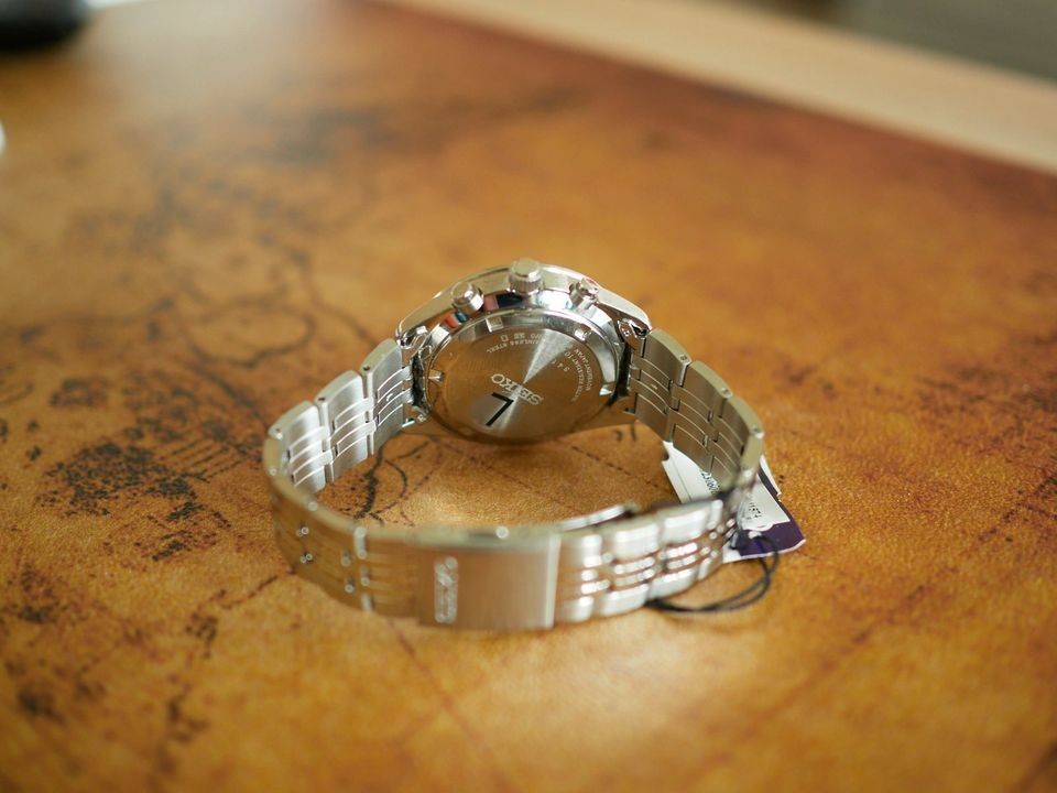 *Lowest Price*Seiko SSB427 Men's Chronograph Blue Dial Stainless Steel ...