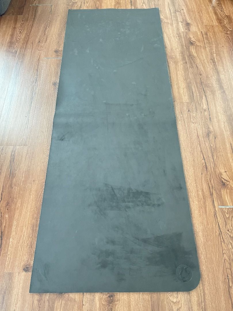LULULEMON Rubber Yoga Mat, Black, size 180cm x 66cm, with Strap, Sports ...