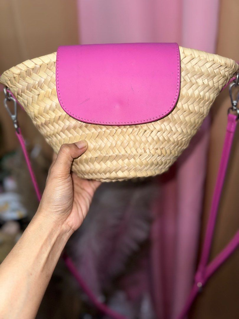 Mango Rattan Bag, Women's Fashion, Bags & Wallets, Cross-body Bags on ...