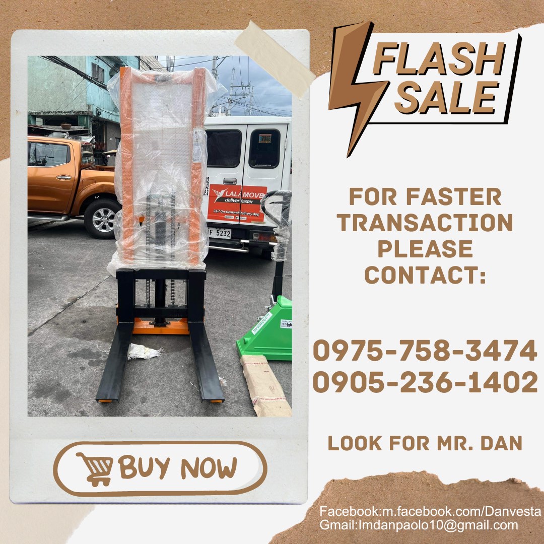 Manual Stacker, Commercial & Industrial, Construction Tools & Equipment ...