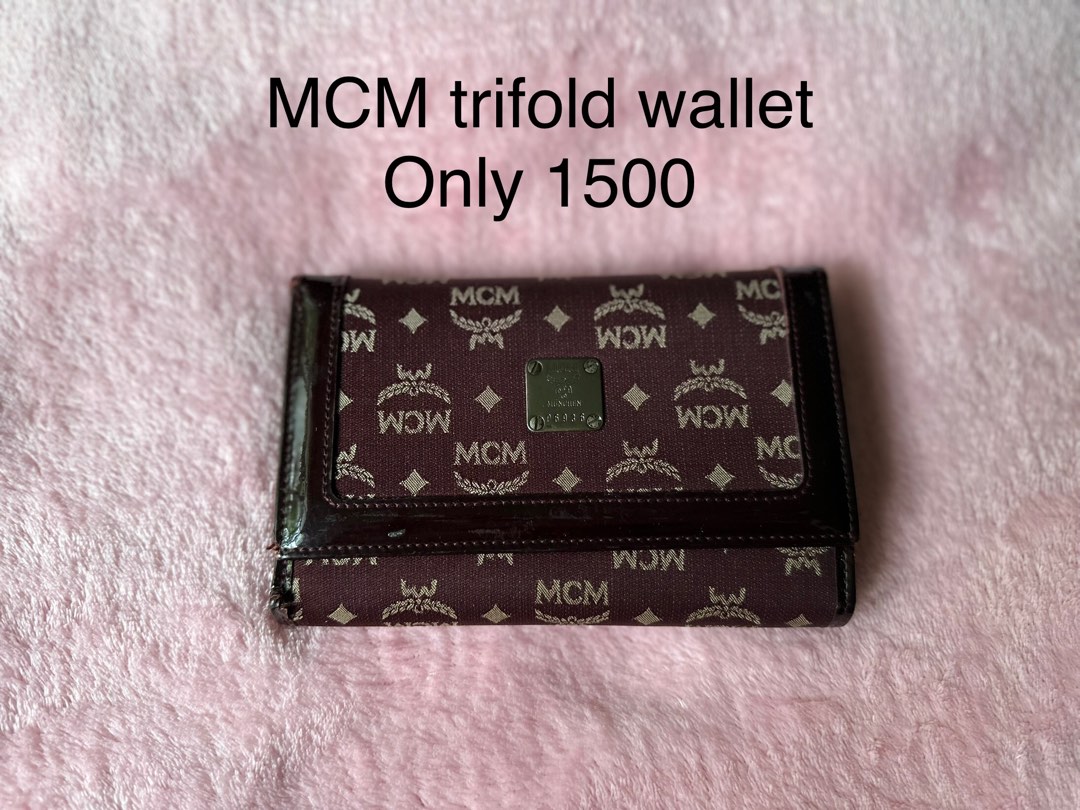 MCM trifold wallet, Luxury, Bags & Wallets on Carousell