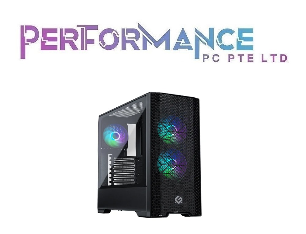 M.G Neo Air 2 mid tower case, 3x 120mm DRGB fans, Black/White/Wood ...