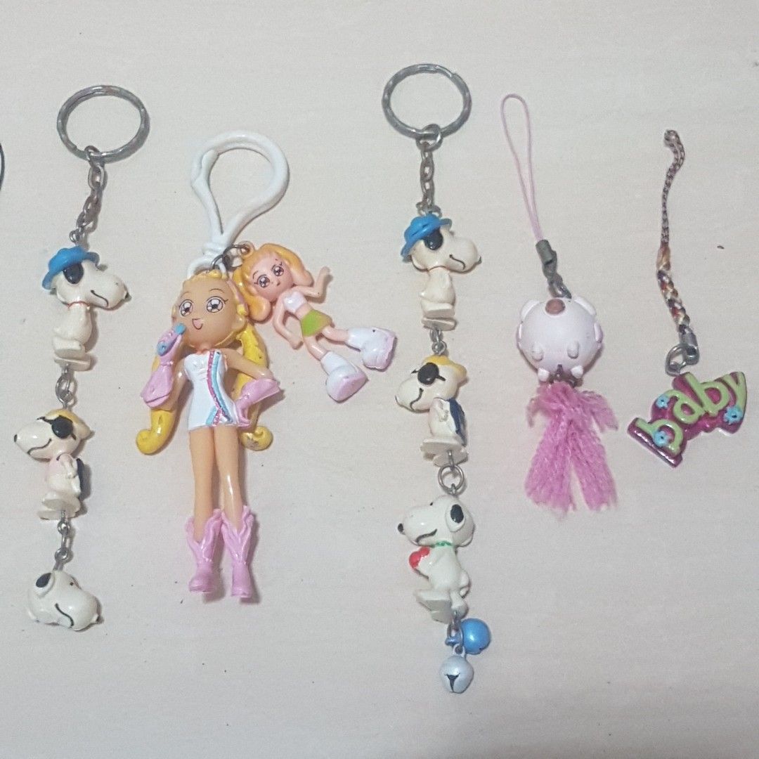 Mini Cartoon Characters + Key Chains on Carousell