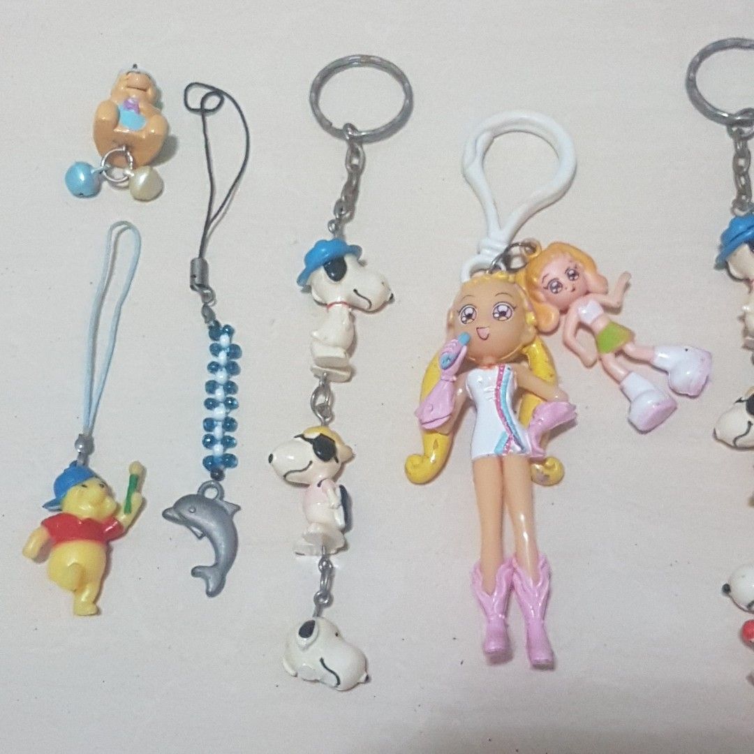 Mini Cartoon Characters + Key Chains on Carousell
