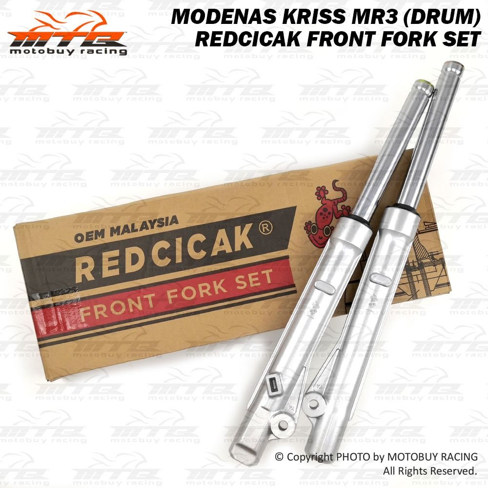 MODENAS KRISS MR3 (DISC) / (DRUM) REDCICAK FRONT FORK SET, Sports ...