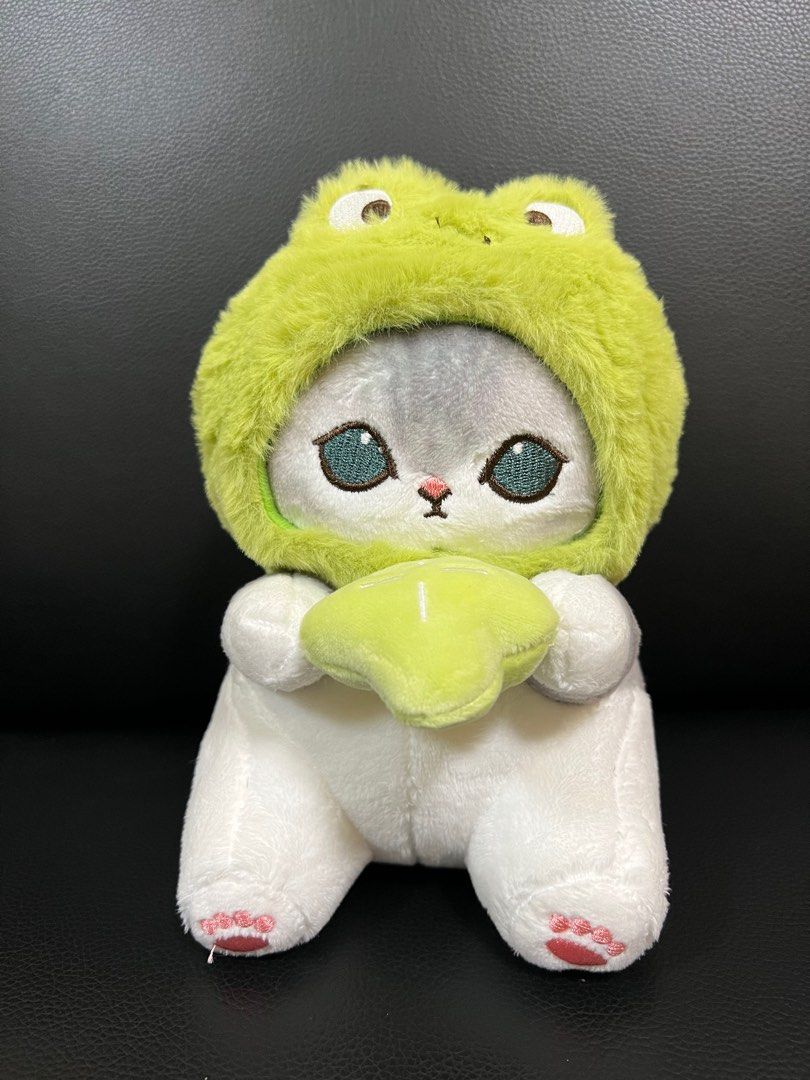 Mofusand Cat Plush Toy (Frog and Fried Shrimp Design), Hobbies & Toys ...
