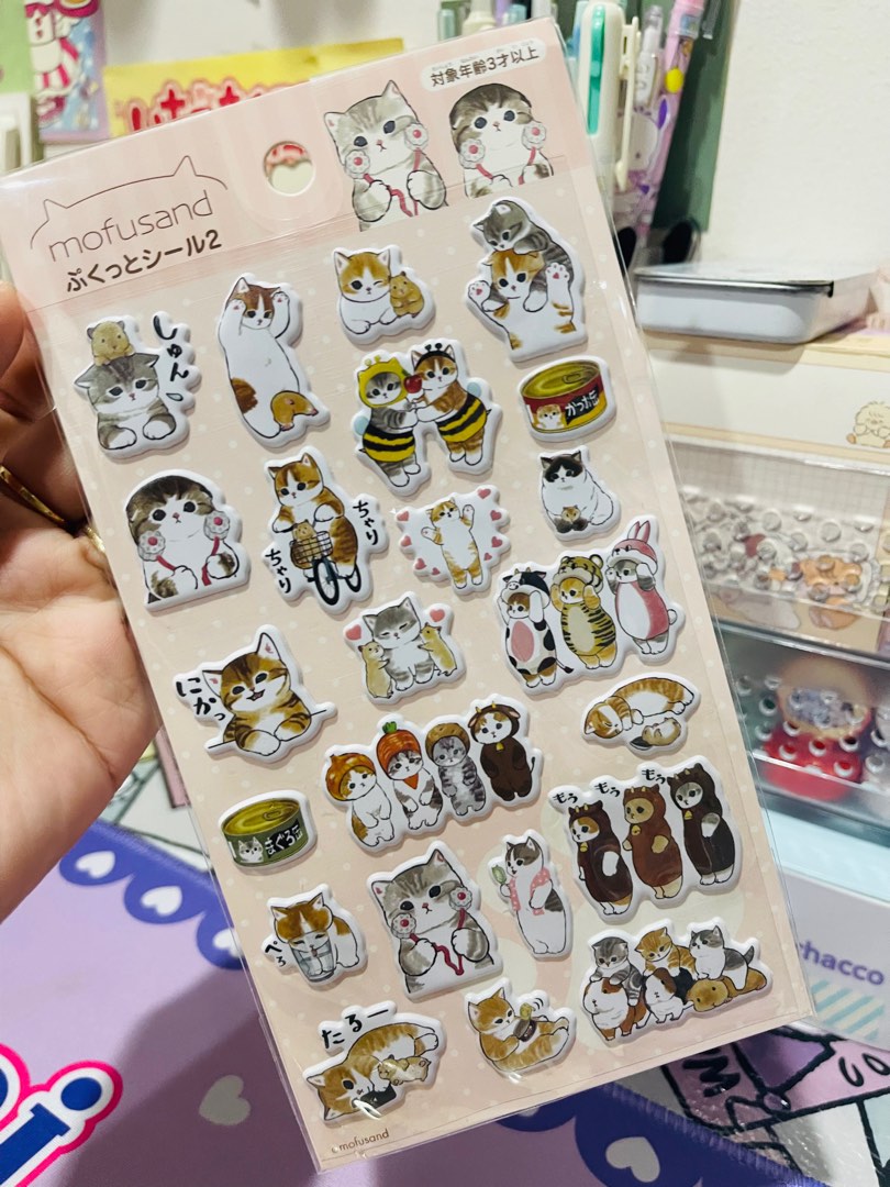 Mofusand Sticker, Hobbies & Toys, Stationary & Craft, Stationery ...