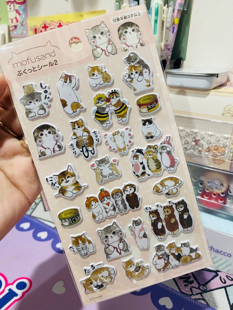 Mofusand Sticker, Hobbies & Toys, Stationary & Craft, Stationery ...