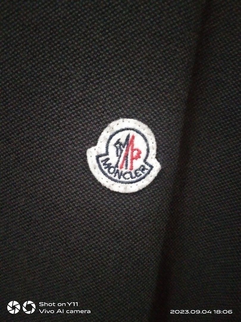 Moncler patch logo polo shirt on Carousell