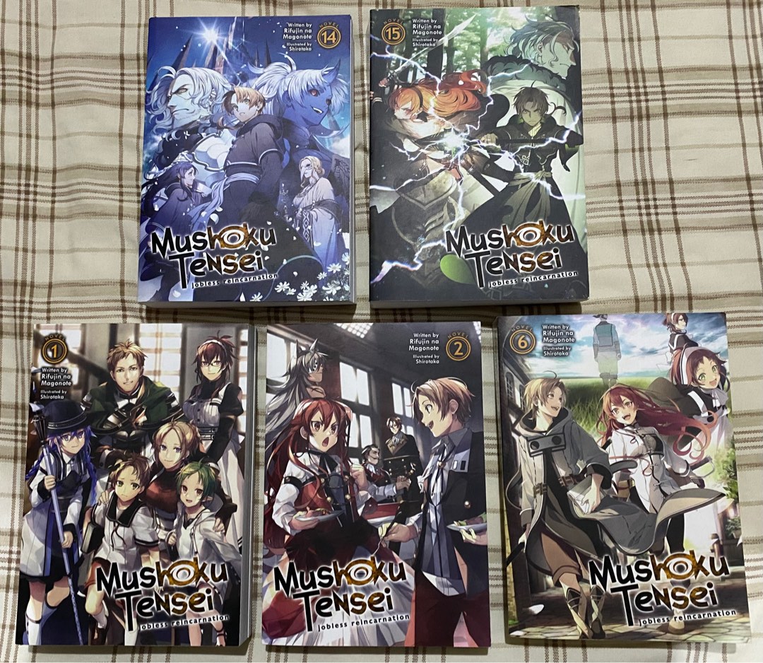 [Light Novel] Mushoku Tensei Jobless Reincarnation Volumes 1, 2, 6, 14 ...