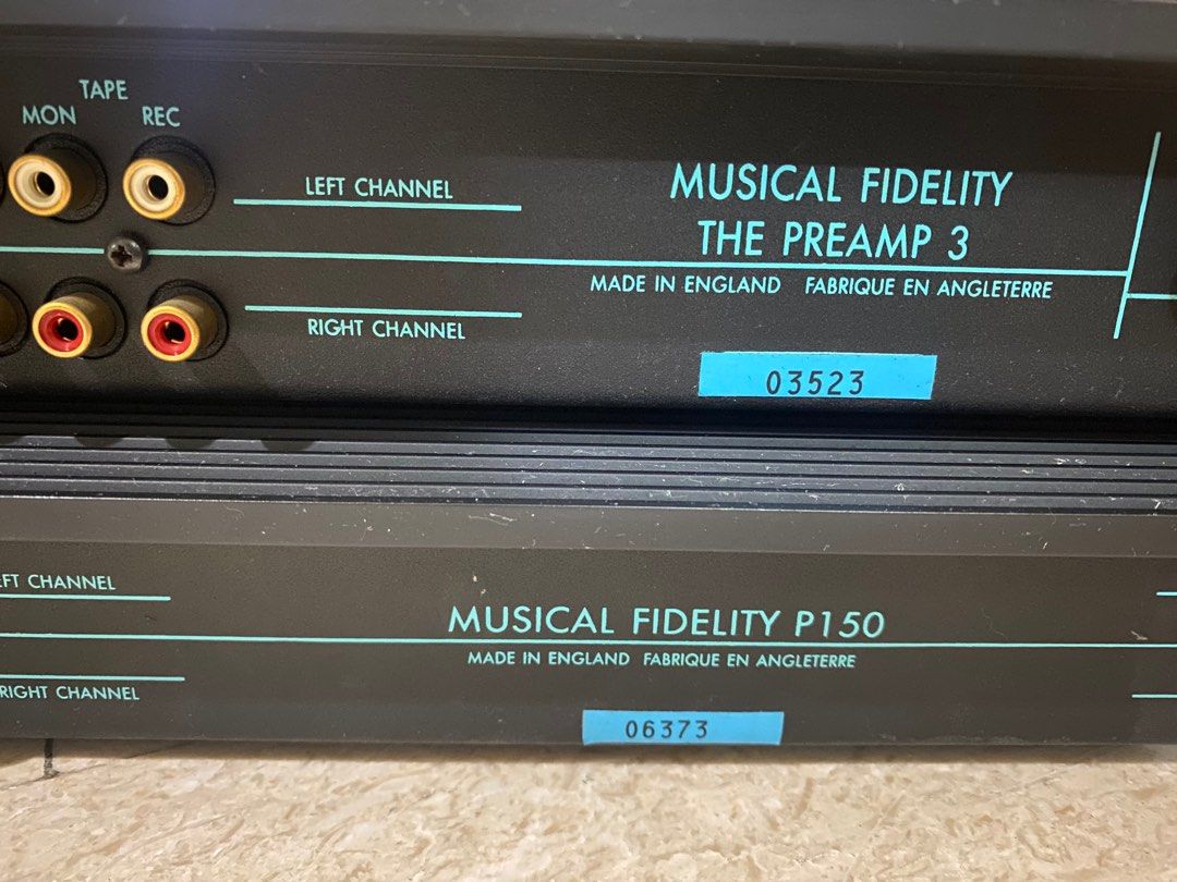 Musical Fidelity The Preamp 3 and P150, Audio, Soundbars, Speakers ...