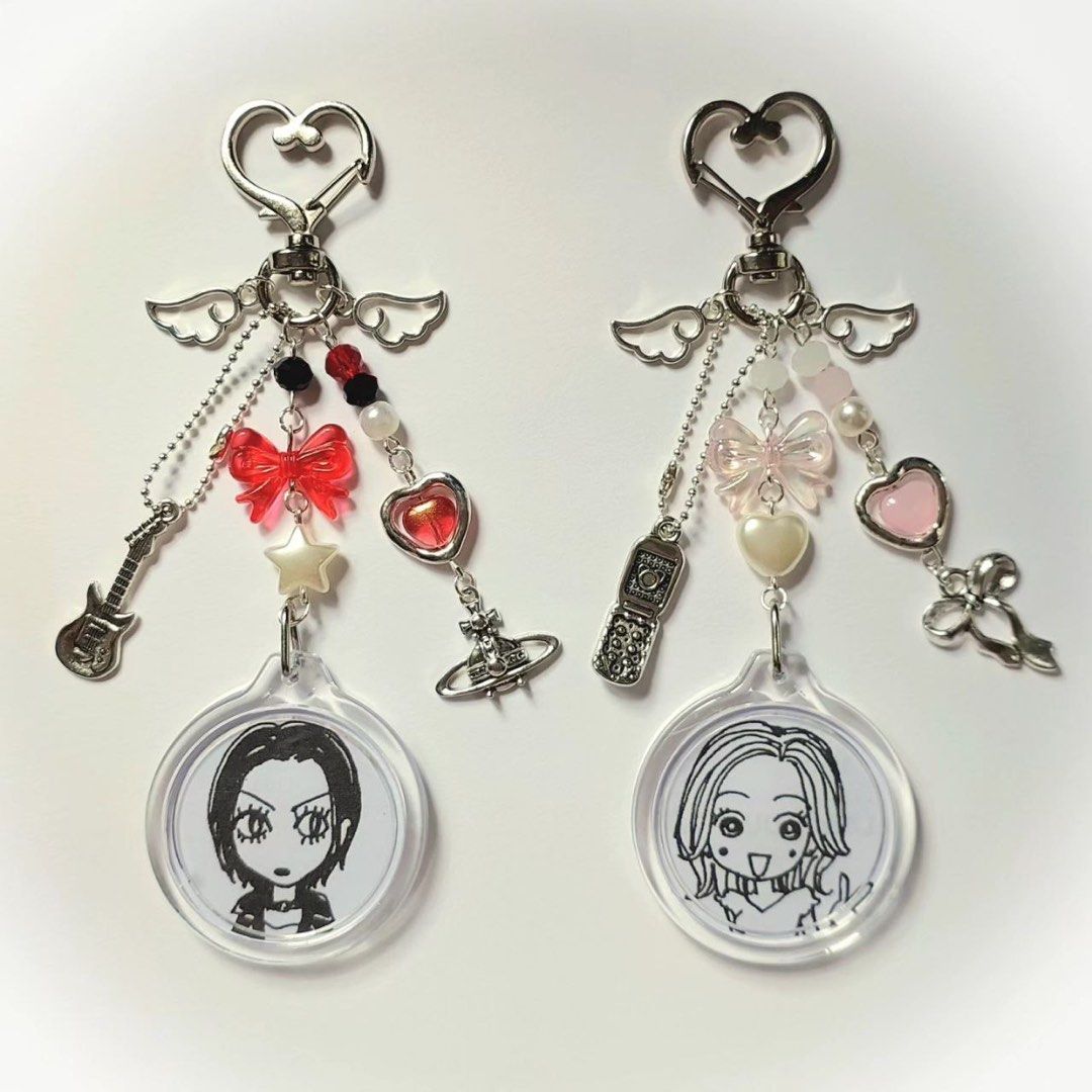 Nana and hachi matching beaded keychains!, Hobbies & Toys, Stationery ...