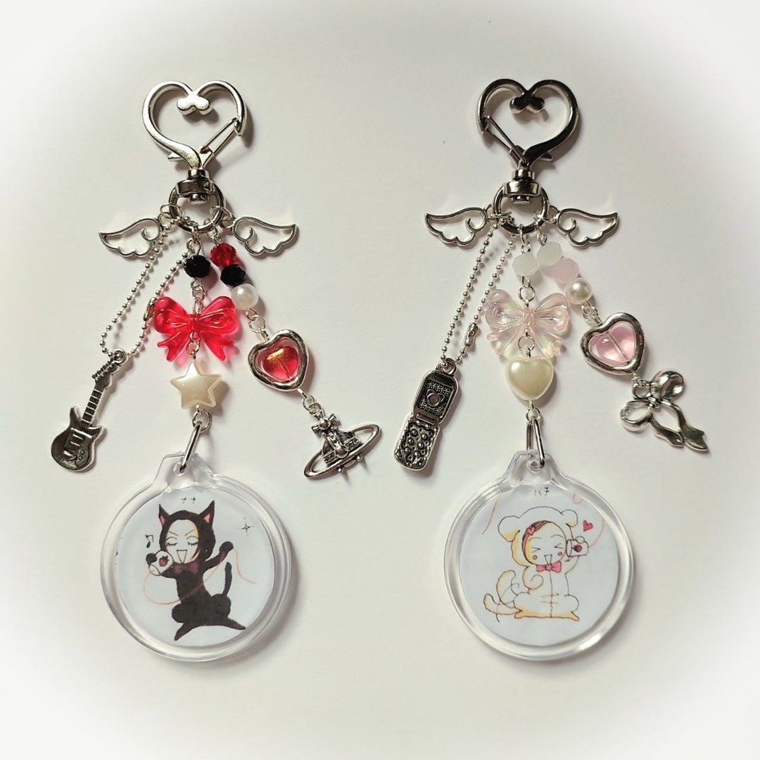 Nana and hachi matching beaded keychains!, Hobbies & Toys, Stationery ...