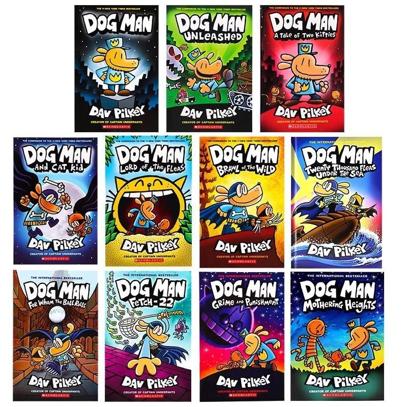Dog Man Hard Cover children comic books twenty thousand fleas under the ...