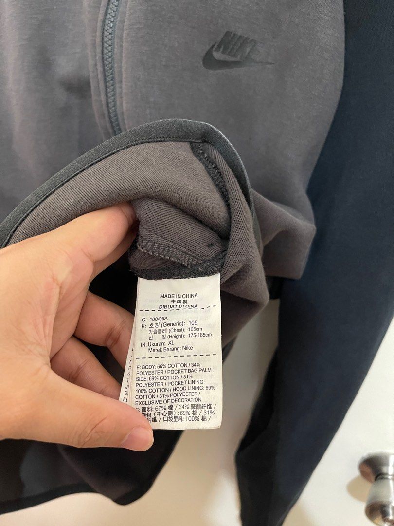 Nike TF Tech Fleece Two Tone Hoodie Jacket XL on Carousell
