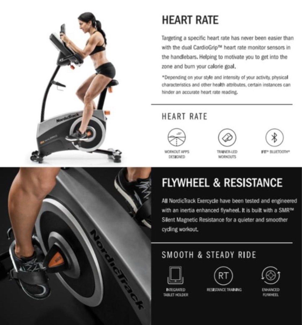 NordicTrack GX4.4 Pro Exercise Bike, Sports Equipment, Exercise ...