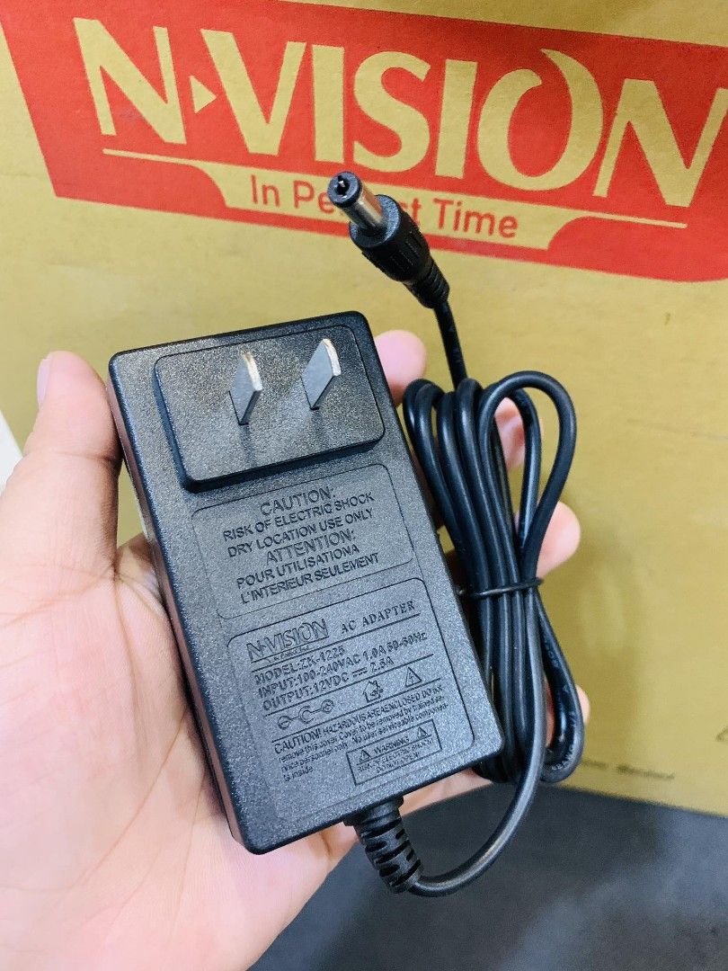Nvision 12VDC 2.5A 100-240VAC Power AC Adapter ZK-1225, Computers ...