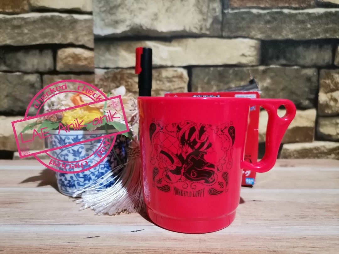 One Piece: Film Red plastic Stacking mugs (SOLD PER PC), Hobbies & Toys ...