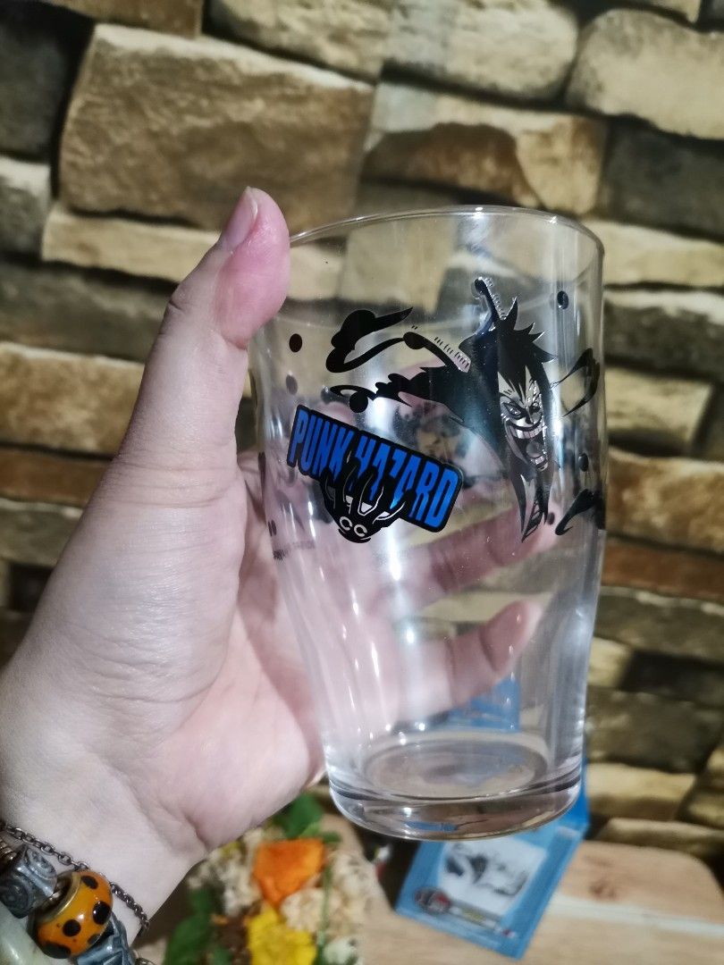 One Piece Punk Hazard Tall glass, Hobbies & Toys, Memorabilia ...