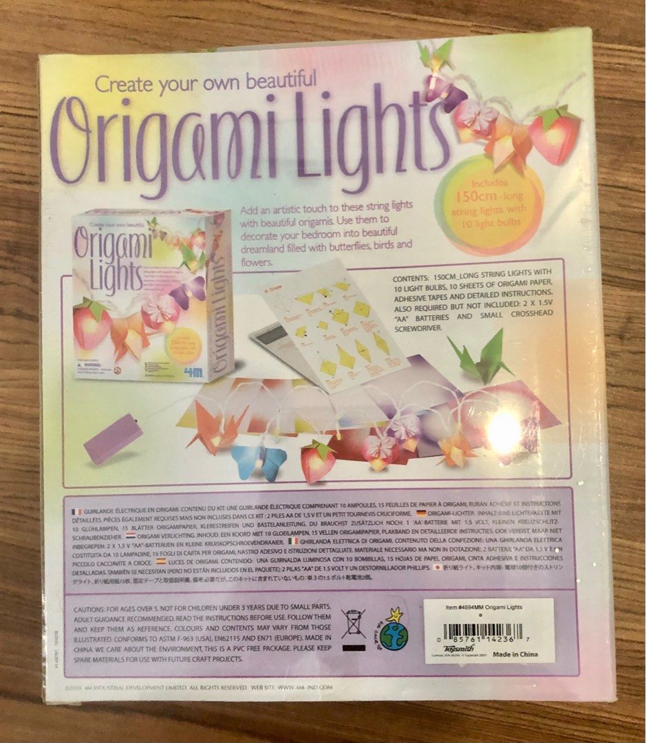 Origami Lights + Make Your Own Paper, Hobbies & Toys, Stationery ...