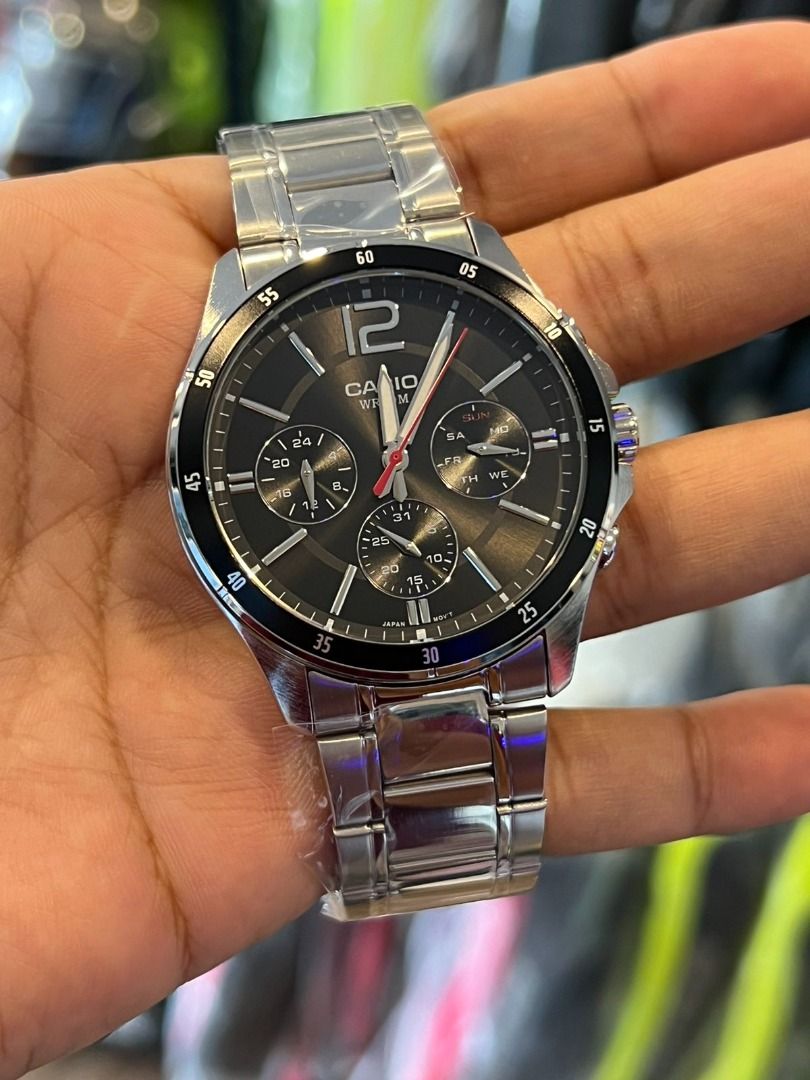 Original Casio Chronograph Stainless Steel Mens Watch Mtp 1374d 1a On Carousell