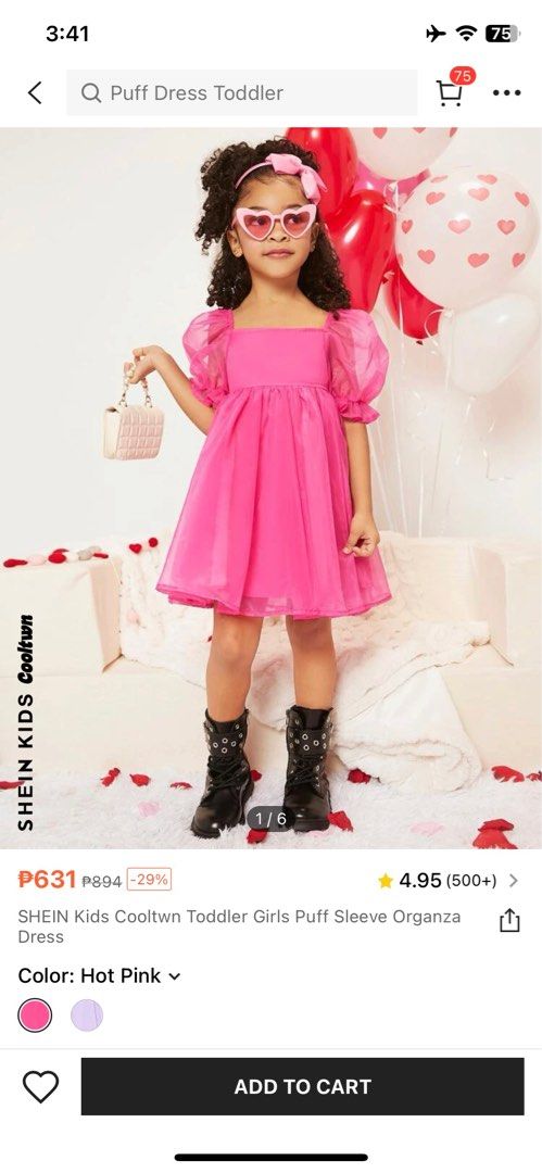 Original SHEIN Barbie Dress for Kids 5T to 6T (used once only) on Carousell