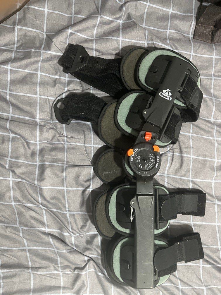 Orliman Adjustable Knee Orthosis with lock system, Health & Nutrition ...