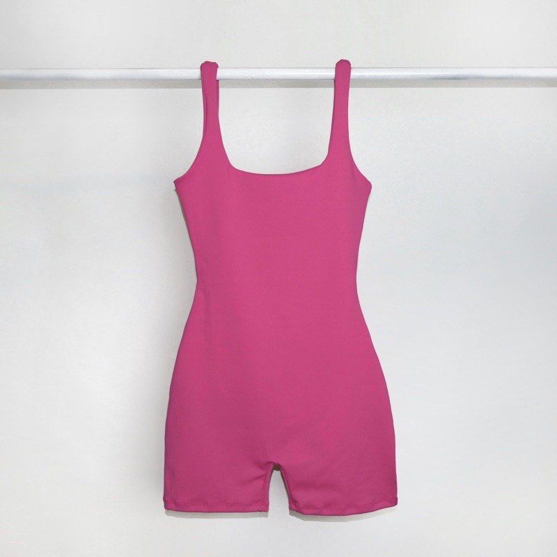 Pink bodysuit unitard on Carousell