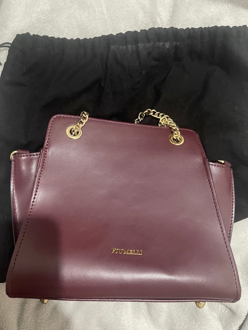 Piumelli 2 way bag in maroon, Women's Fashion, Bags & Wallets, Purses ...