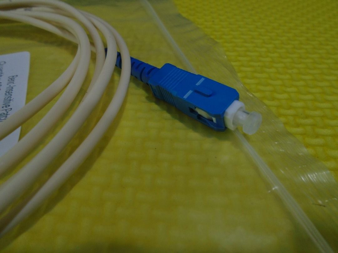 Pldt Patch Optic Fiber Cable Blue Sc Upc To Sc Upc Optical Connector Meters Computers Tech