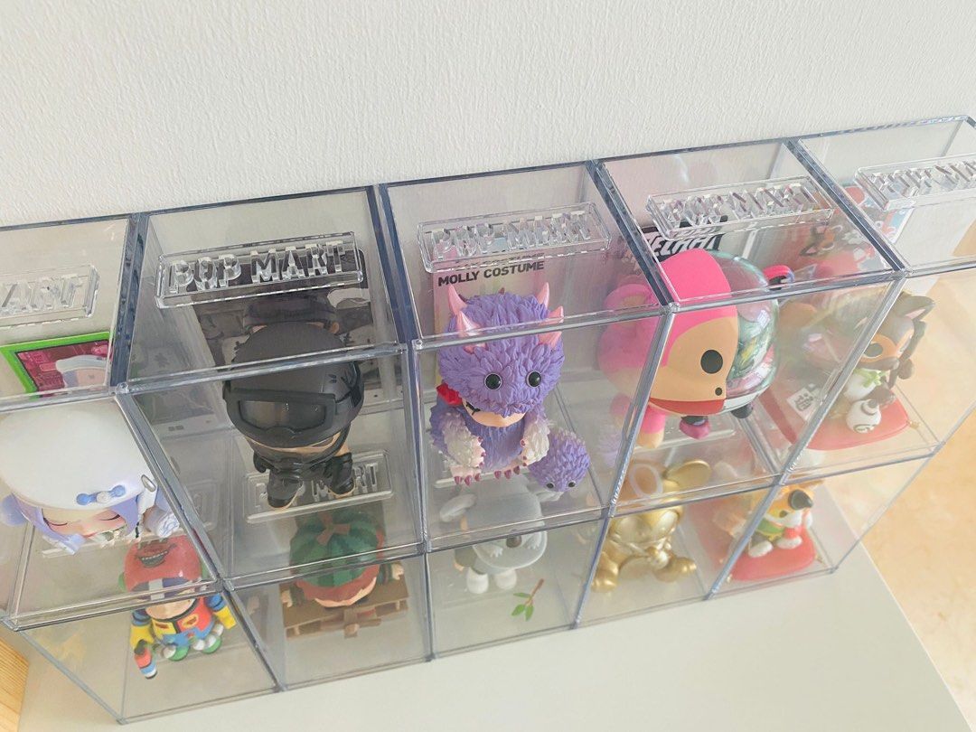 POPMART single display box (Molly, Skullpanda, Hirono, Deduckoo, Bunny ...
