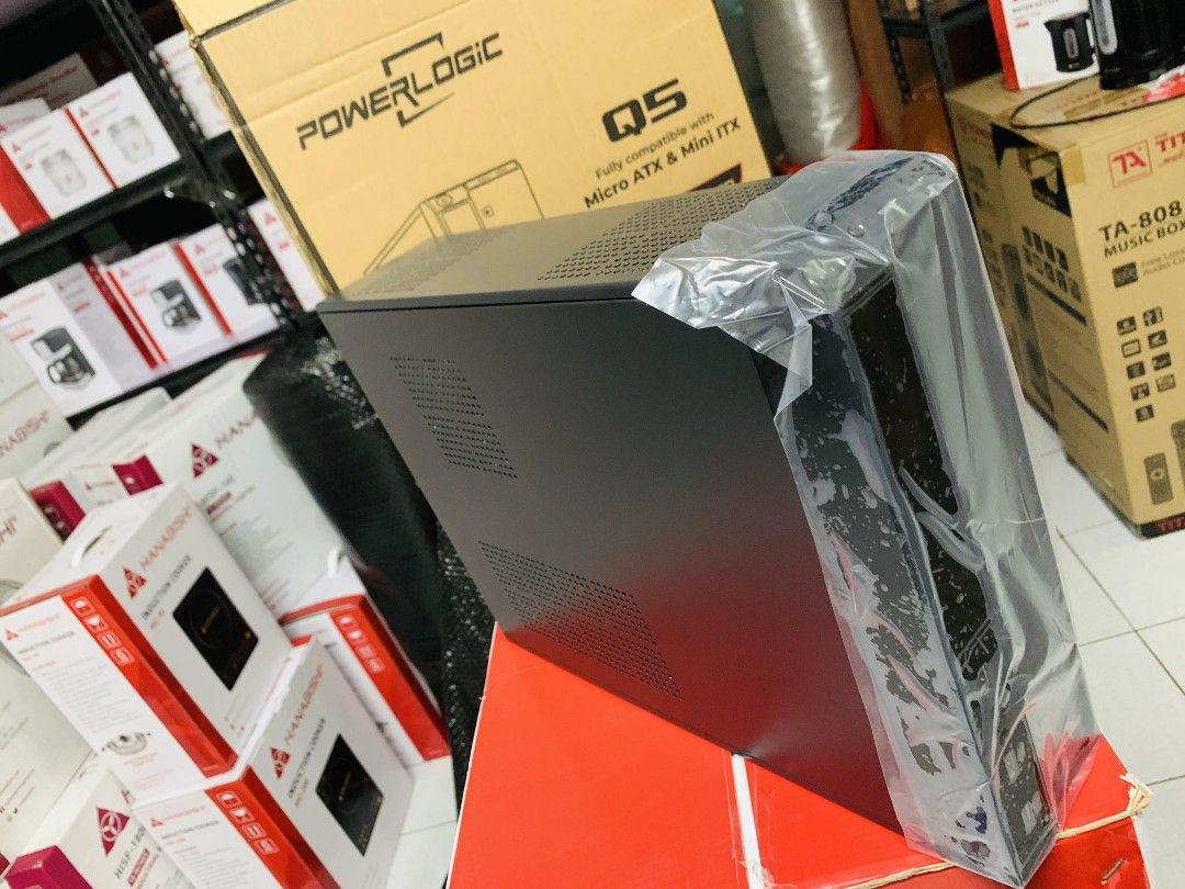 Powerlogic Q5 Slim Mini-Micro ATX PC Desktop Case with 600w PSU, Computers & Tech, Parts ...