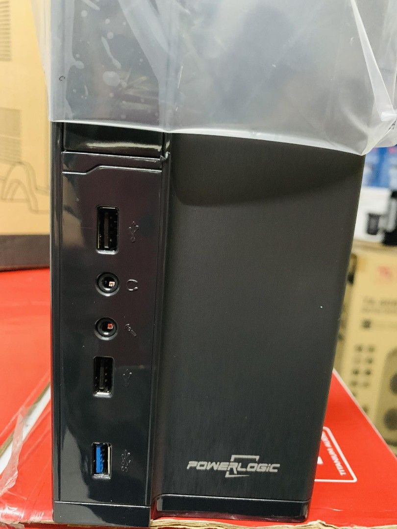 Powerlogic Q5 Slim Mini-Micro ATX PC Desktop Case with 600w PSU ...