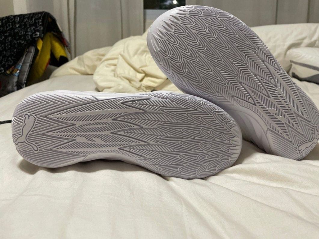 Puma mb 0.2 triple white LaMelo ball signature basketball shoes, Men's ...